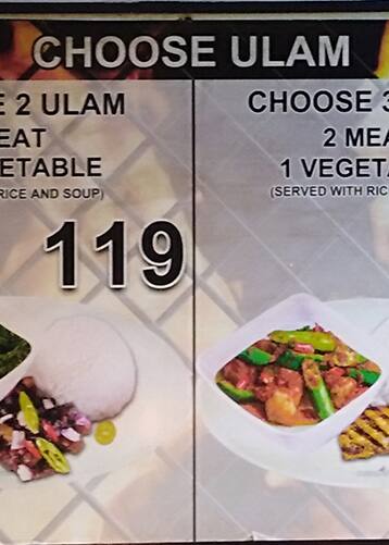 Menu at Inihaw Express BBQ, San Juan