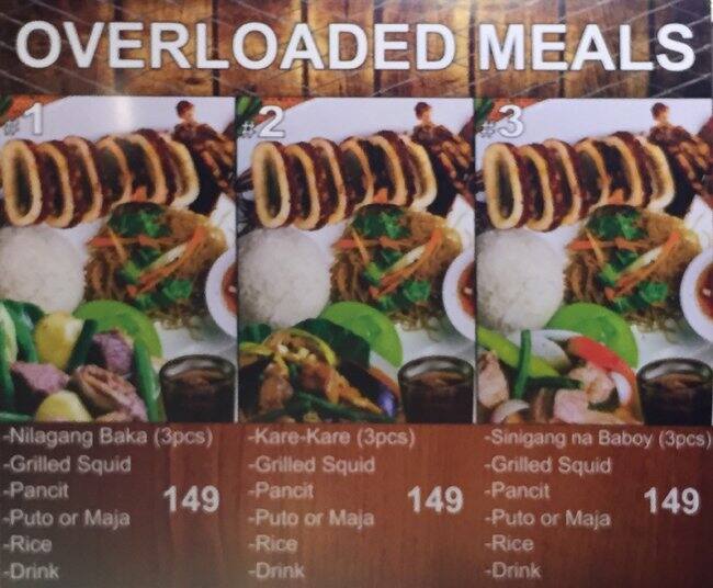 Menu at Chin’s Express, Manila, 1000 San Marcelino St