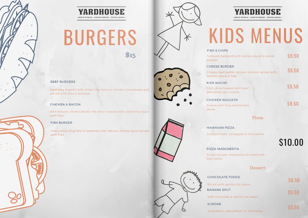 Menu at Happy Takeaways fast food, Hamilton