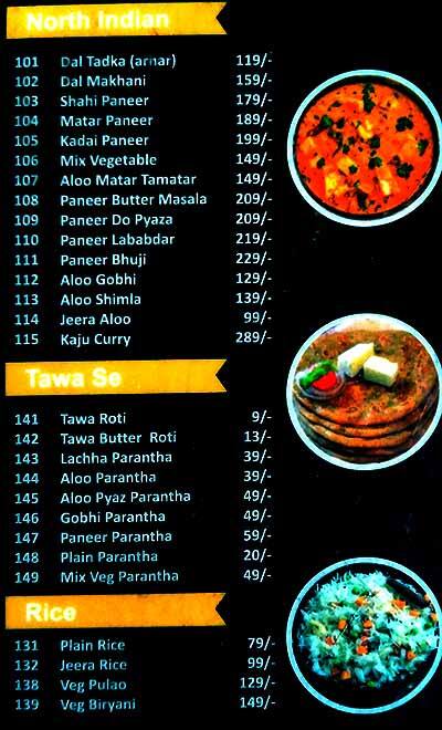 Menu of Celeste Restaurant, Knowledge Park, Greater Noida