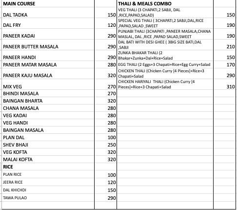 Menu of Bites- Breakfast & Biryani, Wadgaon Sheri, Pune