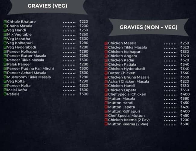 Menu at Bogie Wogie Restaurant On Wheels, Mumbai