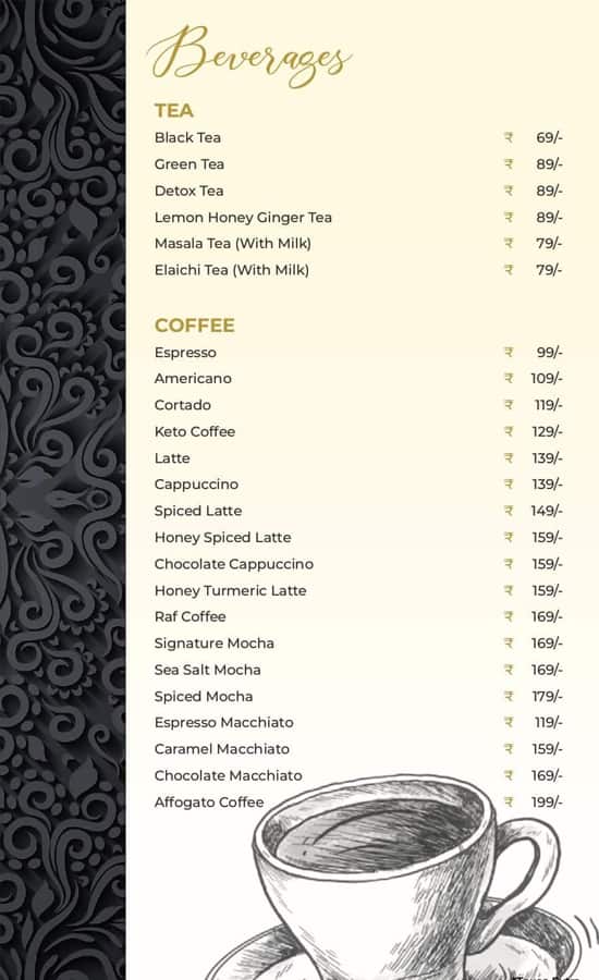 Menu of The Coffee Bistro, Kharghar, Navi Mumbai