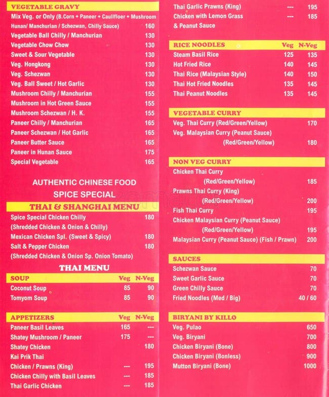 Menu at Spice Cottage, Mumbai, 53