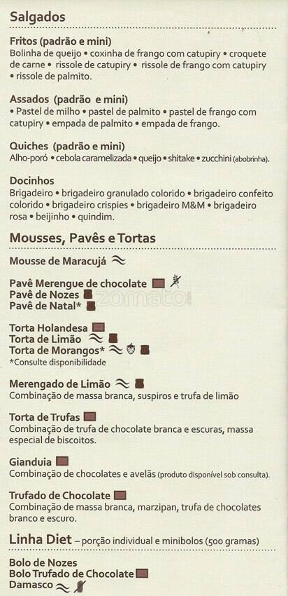 Menu em Doce Mania sobremesas, São Paulo, 22540 - Jurubatuba