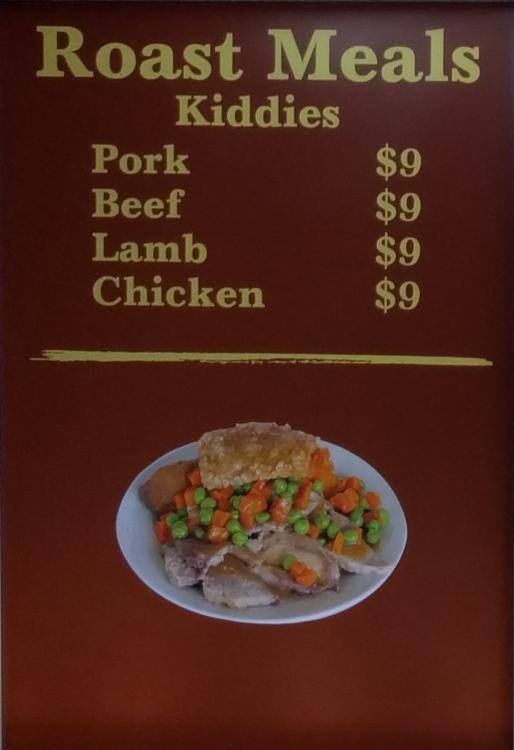 Carta del restaurante Country Roast, Auckland, Savill Dr