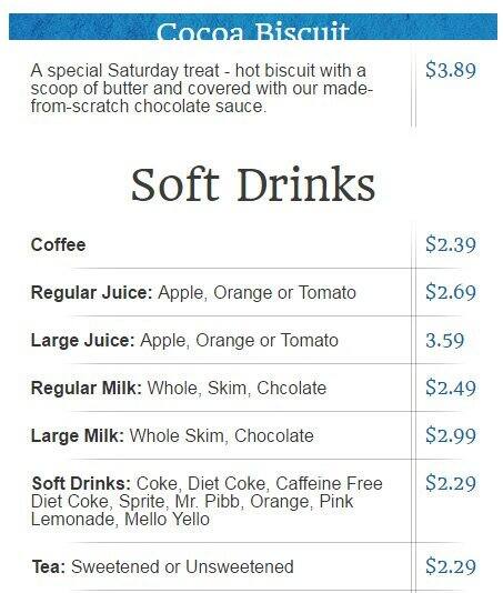 Menu at Blue Plate Cafe, Huntsville, Governors Dr SW