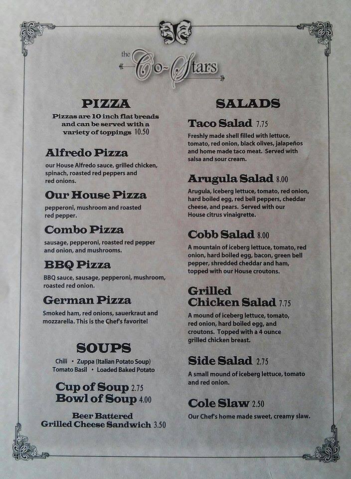 Menu at Opera House Pub, Elwood, 200 S Anderson St