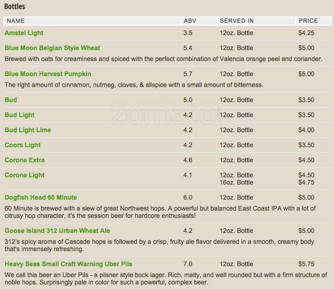 Menu at Irish Rover Station House pub & bar, Langhorne