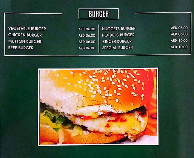 Menu at Foodbay Restaurant, Dubai, 224 Oud Metha Rd