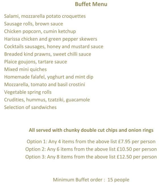 Menu at The Harrow pub & bar, London, 22 Whitefriars Street