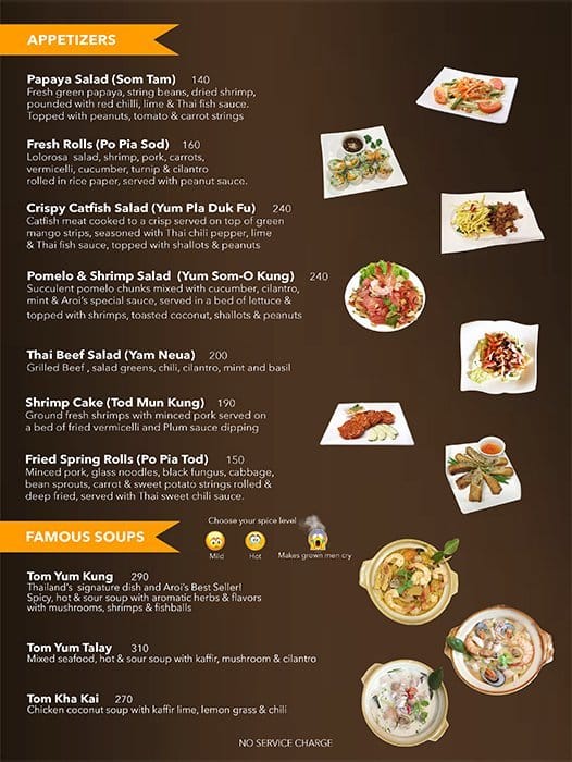 Aroi Thai Restaurant Menu, Menu for Aroi Thai Restaurant, BF Homes, Parañaque City - Zomato ...