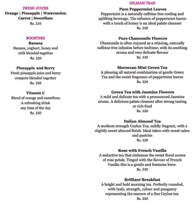 Pune Baking Company - JW Marriott Pune Menu - Zomato