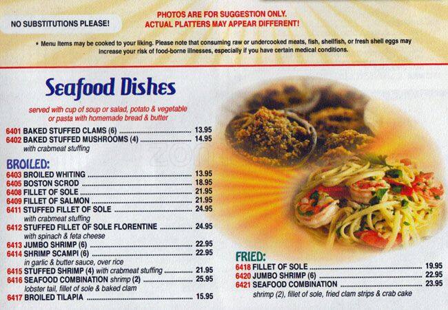 Menu at USA Diner restaurant, Woodmere