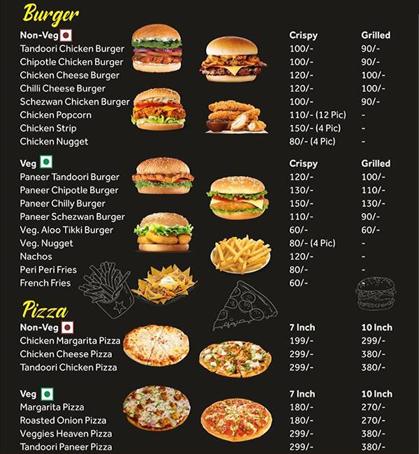 Menu of Between The Buns, Ghodbunder Road, Thane