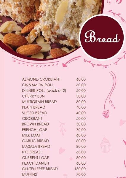 Menu at Flurys, Howrah, Third Floor ( Food Court)
