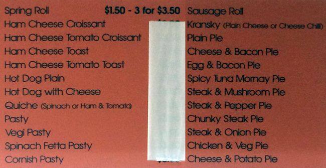 Menu at JAS Cafe and Bakehouse, Sefton Park