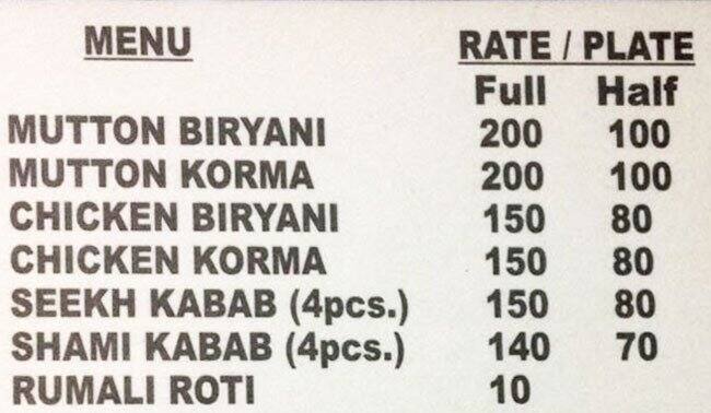 Shama Biryani & Chicken Corner Menu - Zomato