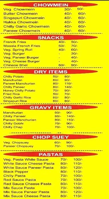 Menu of Dad Gifted Kitchen, Sector 49, Gurgaon