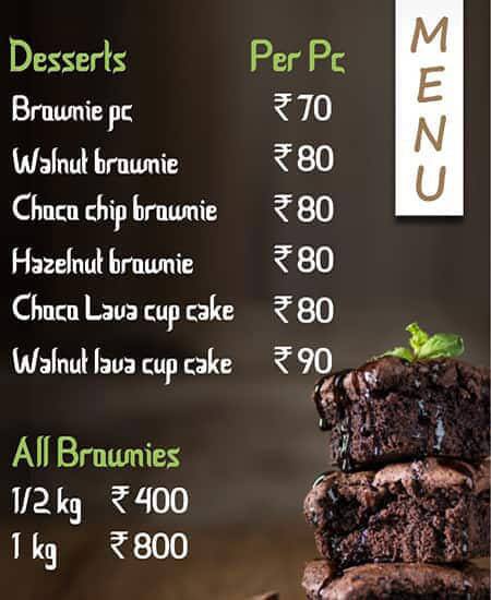 Menu of Al-Sara Pastries, RT Nagar, Bangalore