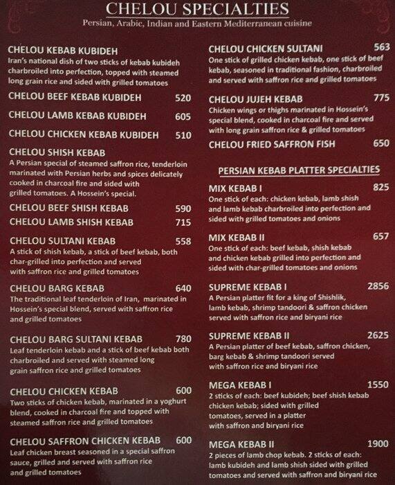 Hosseins Persian Kebab, Bonifacio Global City, Taguig City - Zomato ...