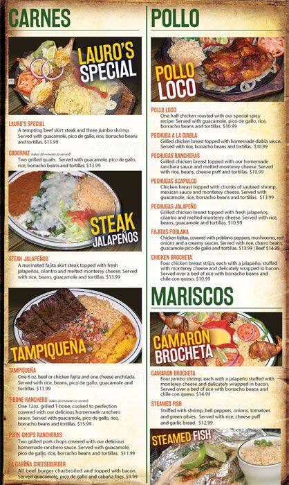 Menu at La Cabana restaurant, Spring, Louetta Rd