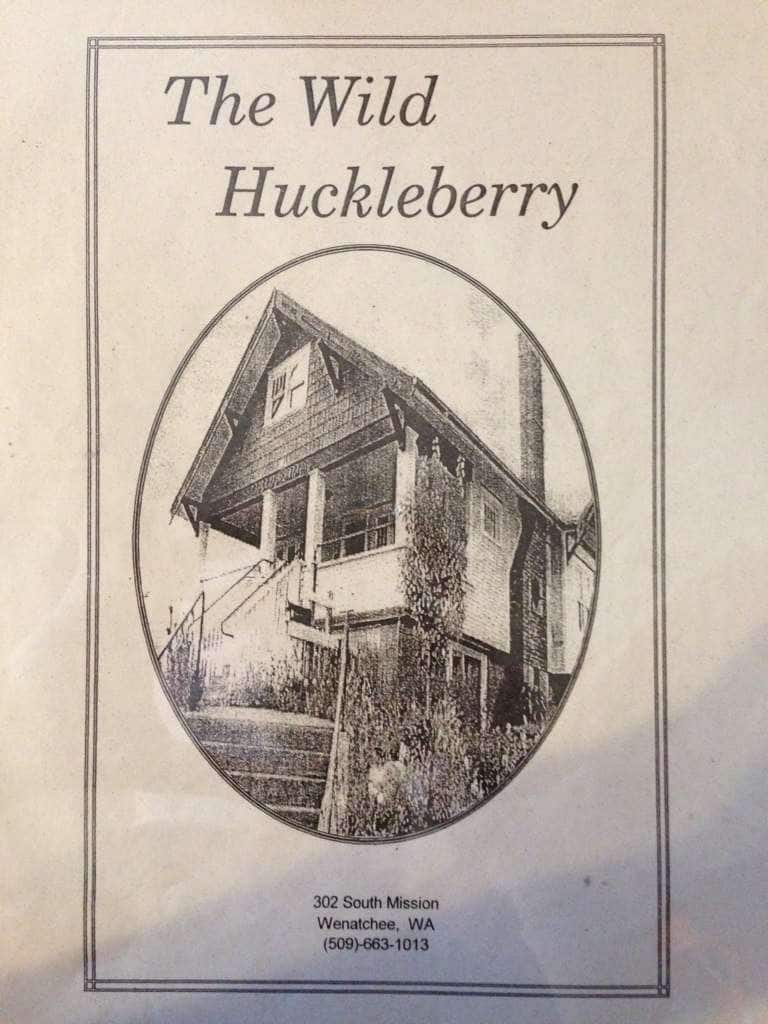 Menu at The Wild Huckleberry restaurant, Wenatchee