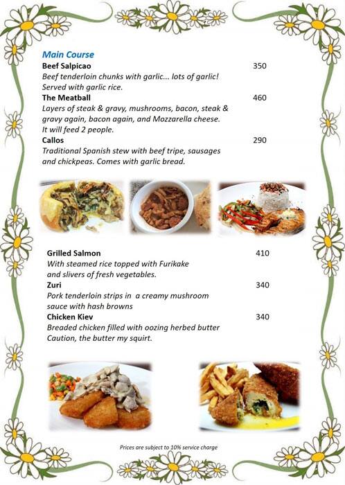Menu at Fudge restaurant, Mandaue City, A. S. Fortuna St