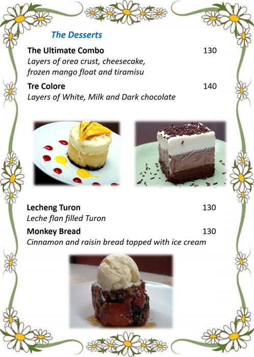 Menu at Fudge restaurant, Mandaue City, A. S. Fortuna St