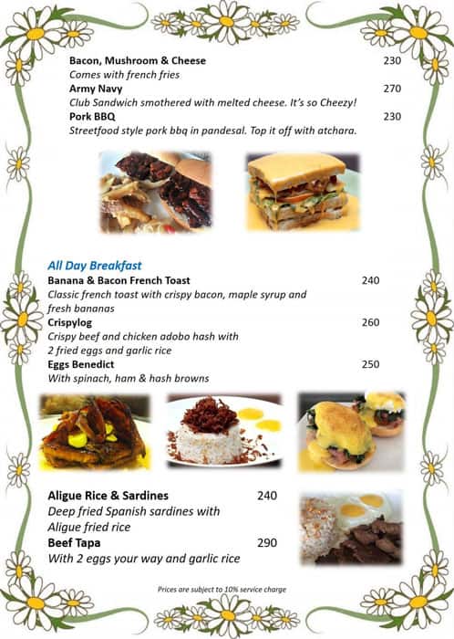 Menu at Fudge restaurant, Mandaue City, A. S. Fortuna St