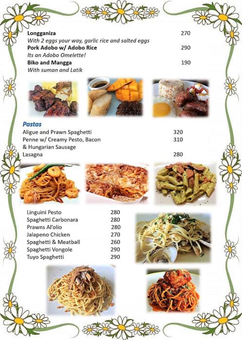 Menu at Fudge restaurant, Mandaue City, A. S. Fortuna St
