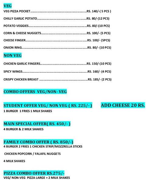 Menu of Fried And Shake, Nalasopara, Mumbai