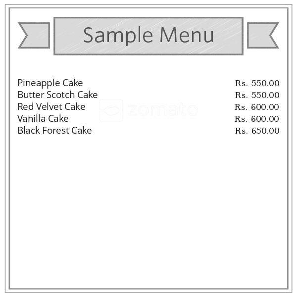 Menu of Wahe Guru Bakery, NIT, Faridabad