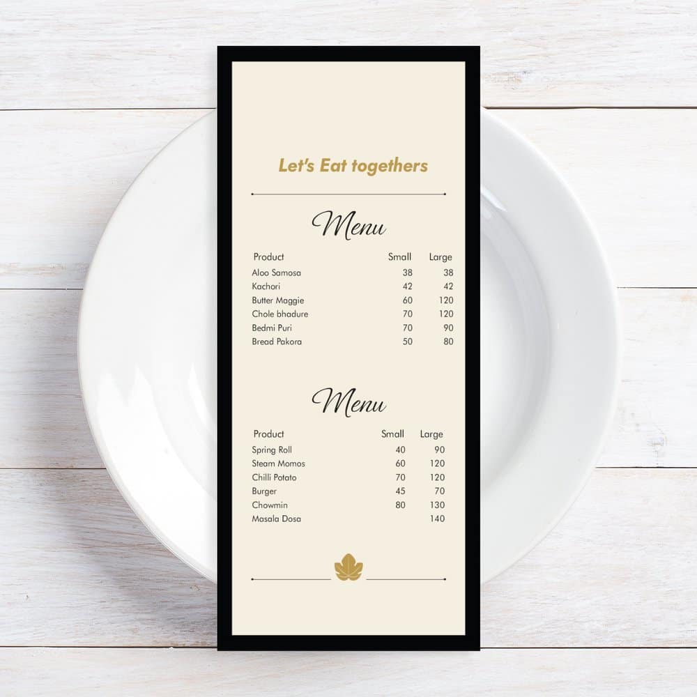 Menu of Lets Eat Together Kitchens, Chander Nagar, New Delhi