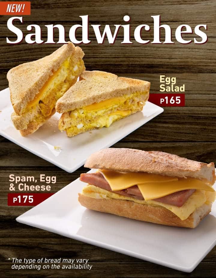 Menu at Bo's Coffee cafe, Cebu City, Juana Osmeña St