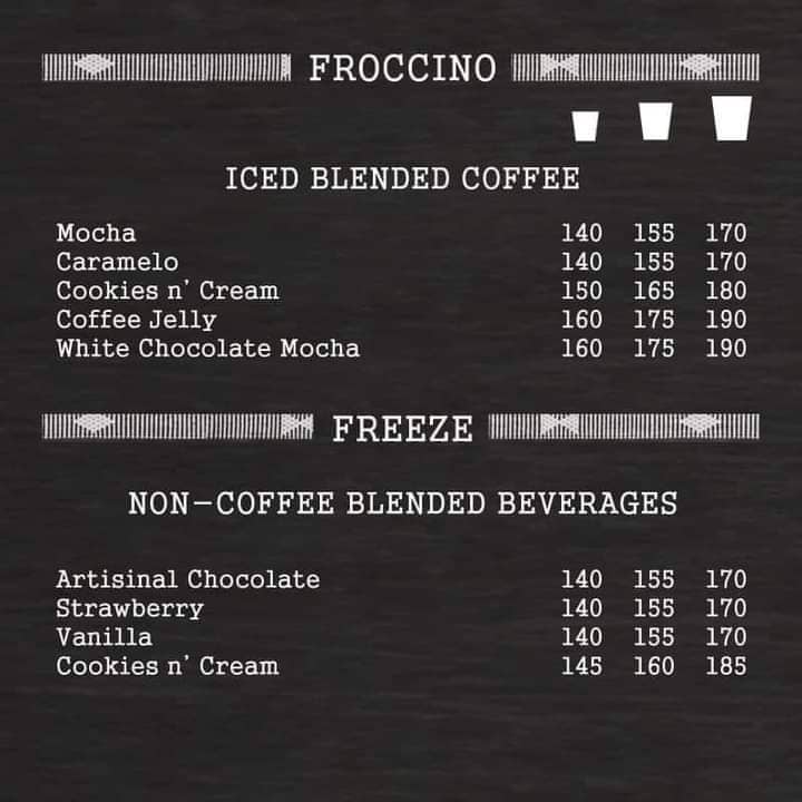 Menu at Bo's Coffee BBQ, Cebu City, M. Cuenco Avenue