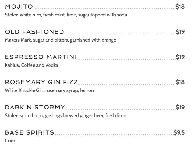 Menu at The Monk Brewery & Kitchen pub & bar, Fremantle