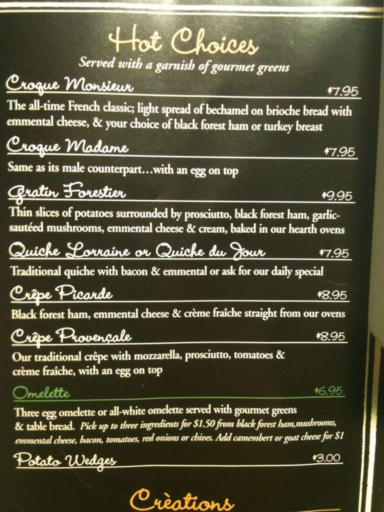 Menu at PAUL Miami Beach desserts, Miami Beach