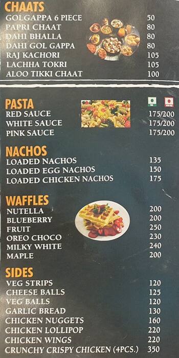 Menu of Bite o Bite, Manimajra, Chandigarh