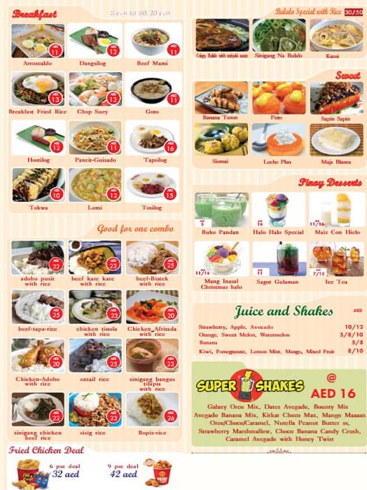 Menu of Jolly Tops, Dubai Investment Park, Dubai