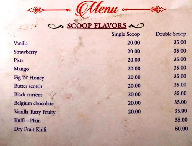 Menu at Snow Station Ice Cream Parlour, Mysuru, 8JCW+GMH