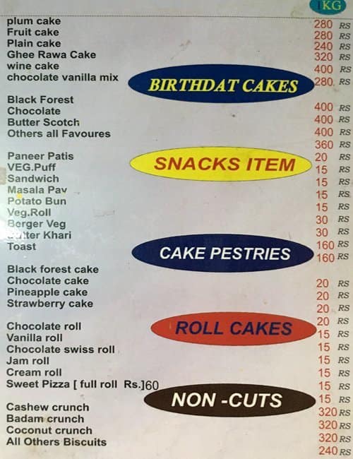 Bangalore Iyengar's Bakery Menu - Zomato