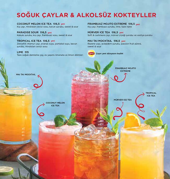 Menu at BigChefs Kavaklıdere, Ankara, İran Cd. No:35