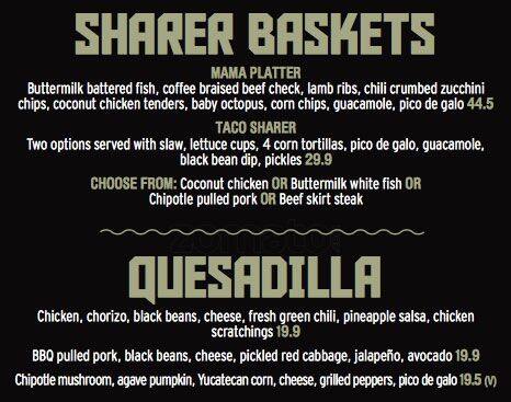 Carta del restaurante Hello Mister Sylvia Park, Auckland