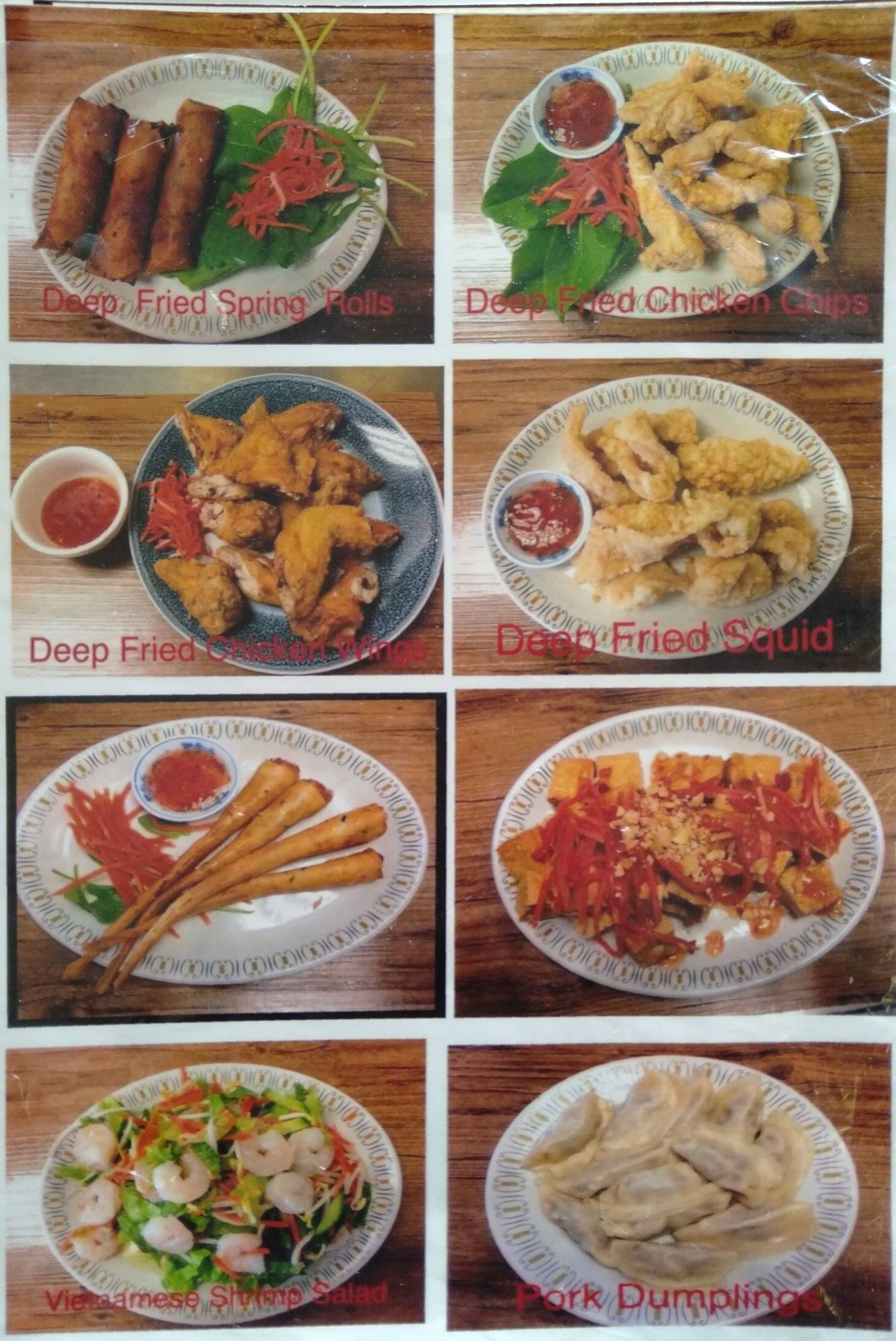 Menu at VR Bakers Restaurant, Auckland