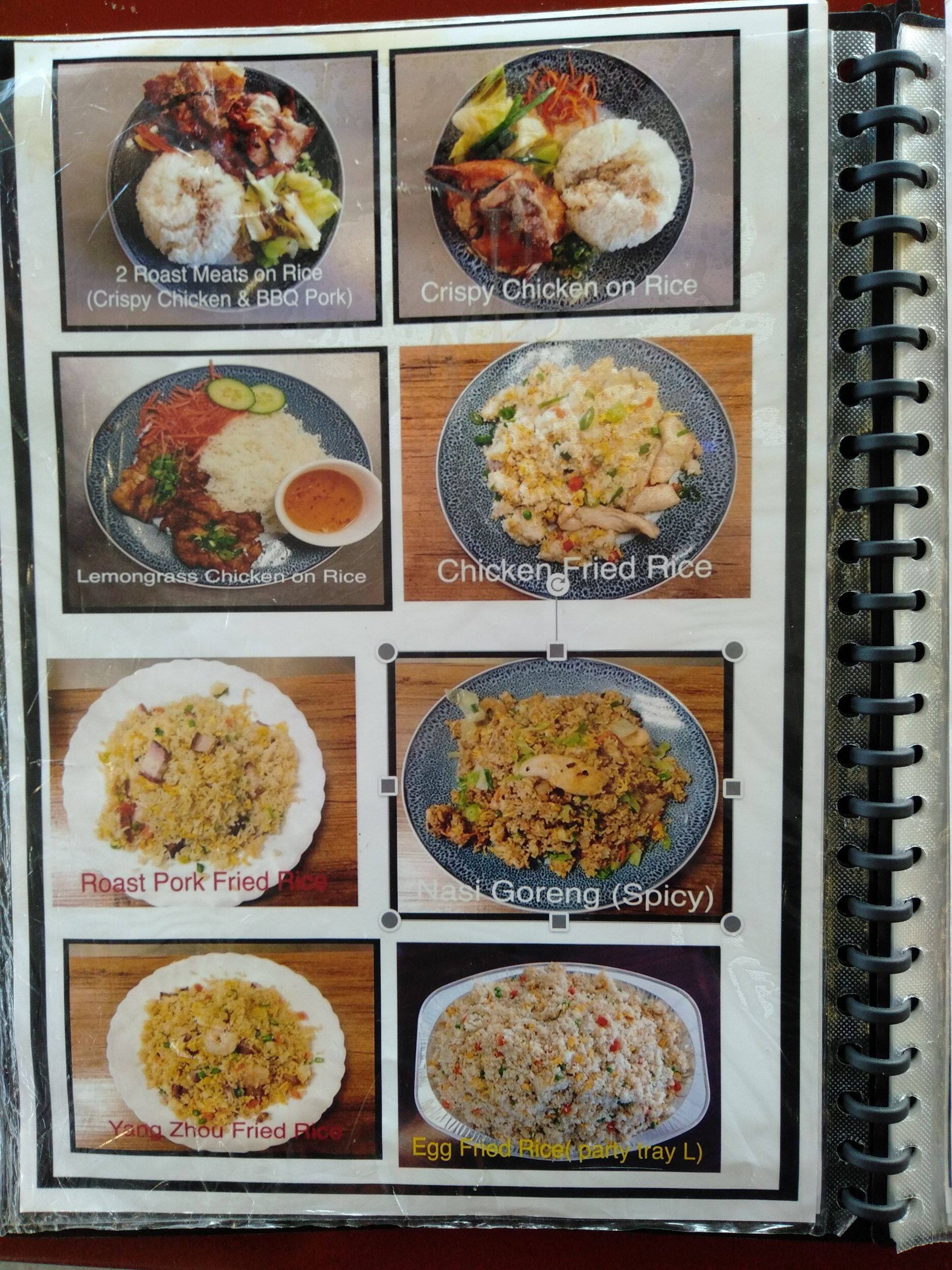Menu at VR Bakers Restaurant, Auckland