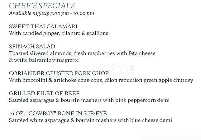 Menu at Legacy Grill pub & bar, Frisco