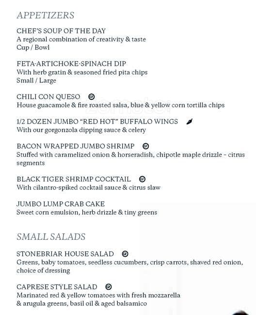 Menu at Legacy Grill pub & bar, Frisco