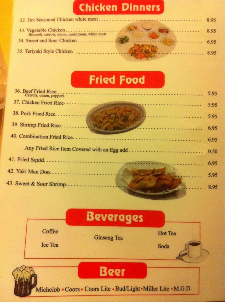 Menu at The Junction Restaurant Korean &International cuisine, Lawton