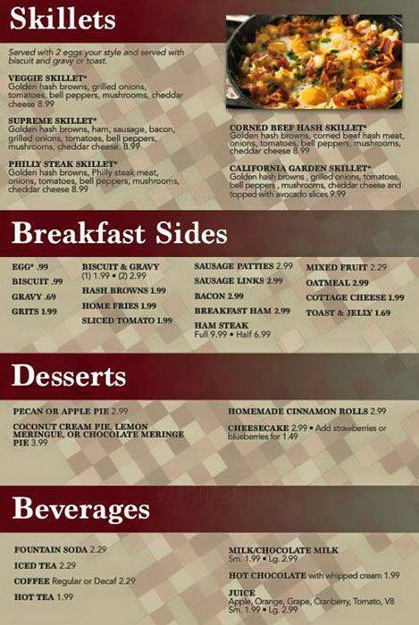 Menu At Silver Skillet Restaurant Tulsa menu-at-silver-skillet-restaurant-tulsa